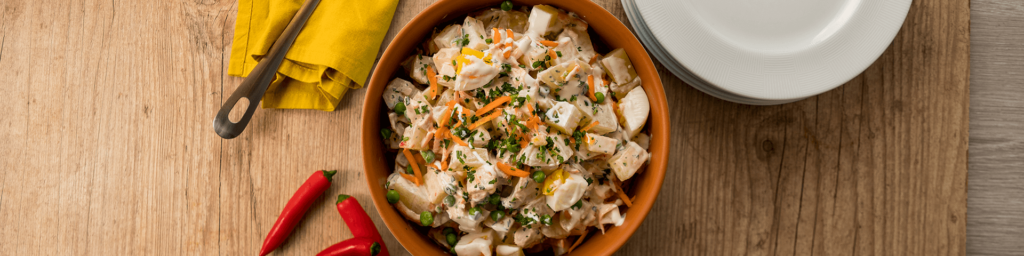 Salada de batatas com atum - Blue Diamond Almonds